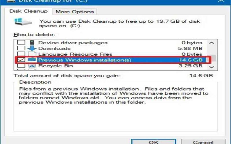 Hướng dẫn cách xóa file Windows.old trong Win 10