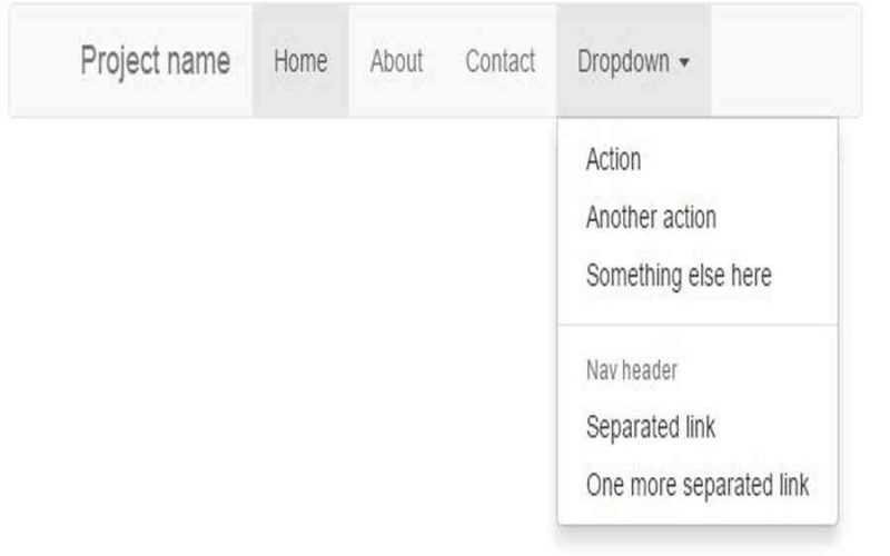 Hướng dẫn sử dụng dropdown menu trong bootstrap